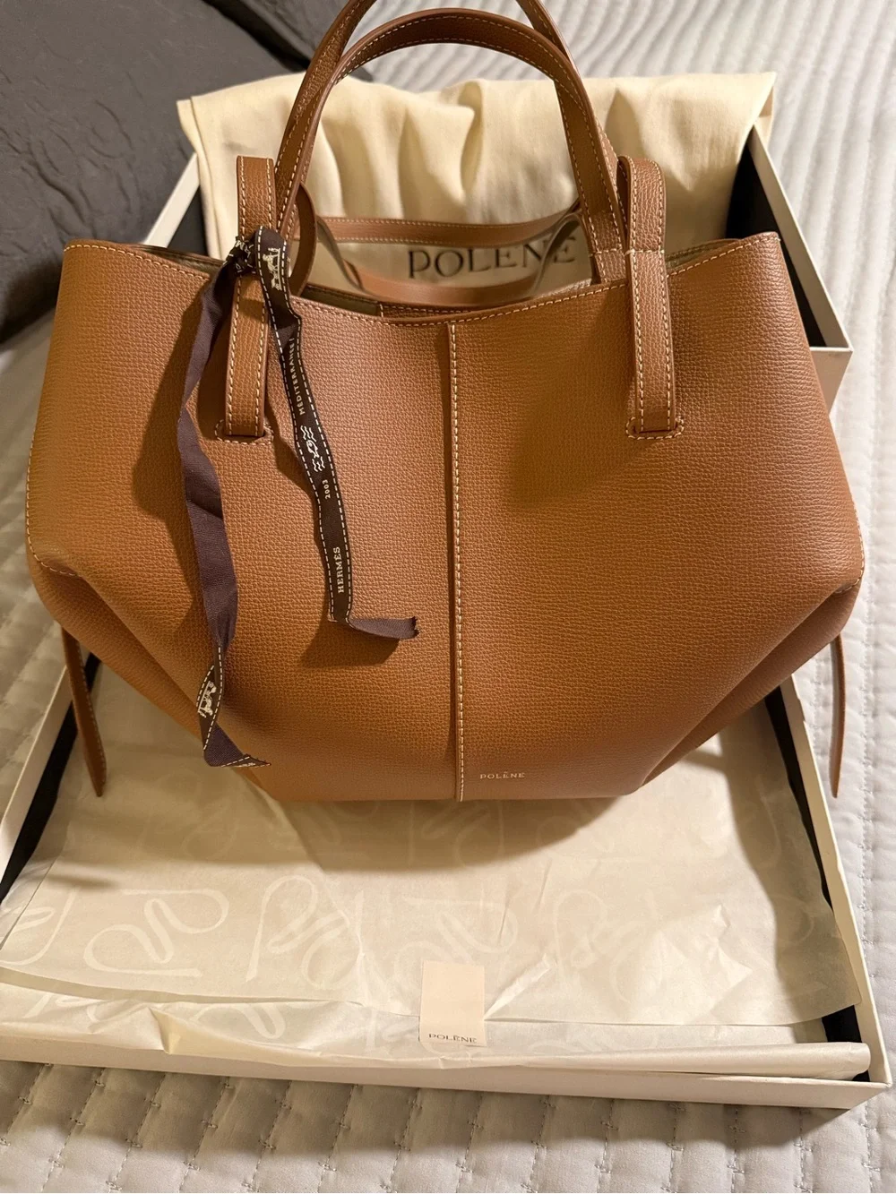 Polene | Bags | Authentic Polene Cyme Mini Tote | Poshmark